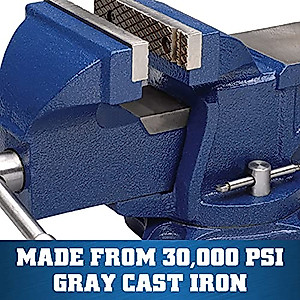WILTON General Purpose Bench Vise, 4' Jaw Width, 3' Max Opening (11104)