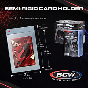 BCW SR1 Grading Submission Sleeves for PSA | Save & Grade Your Cards | Semi Rigid Card Holder 100ct
