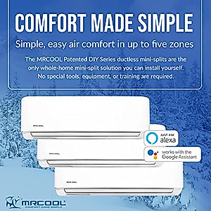 Mr Cool DIYM327HPW00C28 DIY Multi-Zone Series Ductless Heat Pump, White
