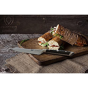 Dalstrong Ultimate Utility & Sandwich Knife - 6" - Gladiator Series Elite - Spreader - Forged German High-Carbon Steel - Sheath Included - NSF Certified