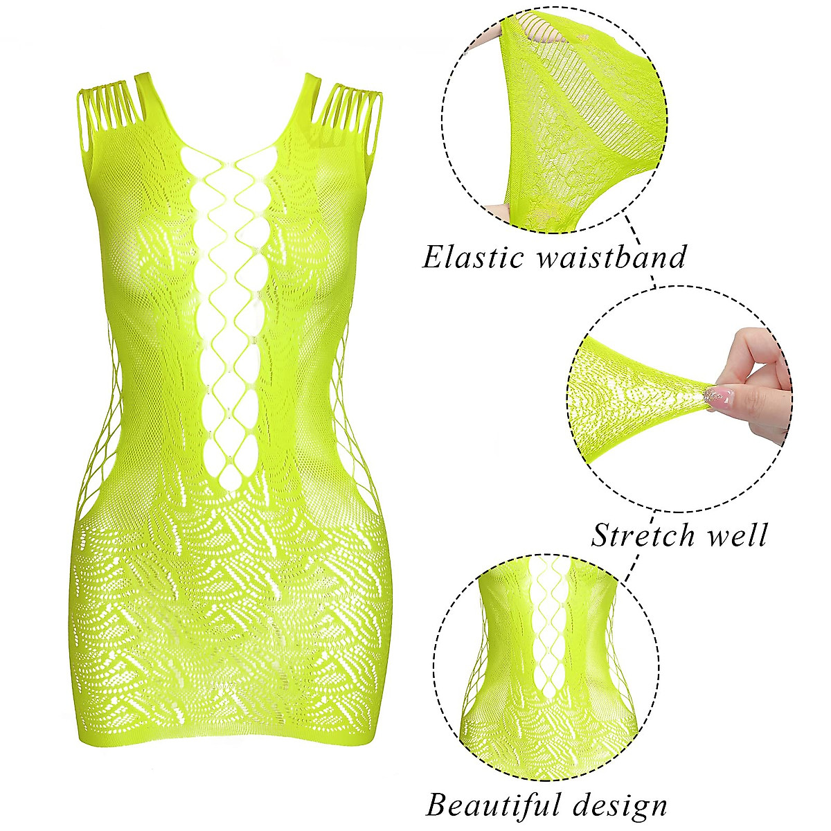 Geyoga 12 Pieces Women's Lingerie Smock Lingerie Swimsuits Coverup Sleepwear Dress for Women Favor (Multi Color)