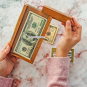 BSIRI ATM Puzzle Box for Adults- Secret Box Brain Teaser Wooden Puzzle Boxes with Hidden Compartments. Ideal Mystery Box, Money Box, Jewelry Box, 3D Puzzle Lock Box, Gift Card, and Money Puzzle Box