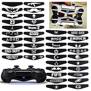 Light Bar Sticker Decal LED Cover Lightbar Decals Film Replacement for Sony PS4 PS4 Slim PS4 Pro Controller