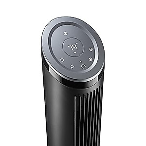 Lasko Ascend 36" Tower Fans for Home, 29 ft/s Airflow, Quiet 29dB on Low, 90° Oscillation, 12 Hour Timer, Air Filter for Hair & Dust, Remote, Black, OST100