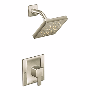 Moen 90-Degree brushed Nickel Posi-Temp Eco-Performance Shower Trim, Valve Required, TS2712EPBN