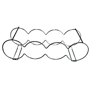 Dependable Stackable Table Top Wine Rack Holds 4 Wine Bottles Silver Chrome