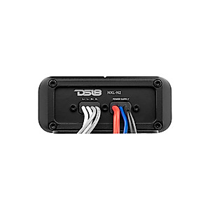 DS18 Hydro NXL-N2 Amplifier 2-Channel Ultra Compact 900W Peak Power, Stereo Full Range Amp, Class D, Waterproof IP67, Digital Marine Amplifier, Nano Size - All Elements, for All Applications