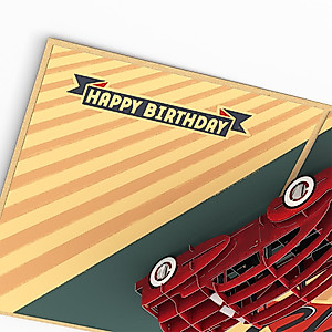 Lovepop Happy Birthday Pop-Up Card for Her and Him- 3D Disney Birthday Greeting Cards for Boys, Girls, Men, Women - You're Not Old - 5" x 7" Classic Car Card - Blank Note Card & Envelope Included