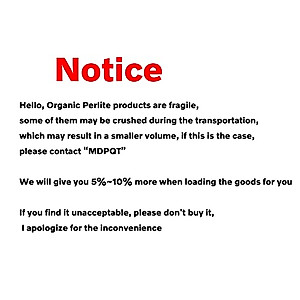 15 QT Professional Grade Horticultural Organic Perlite (15 QT, Perlite)