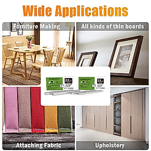 Kimsing 7106 22 Gauge 71 Series Galvanized Upholstery Staples, 3/8-inch Crown 1/4-inch Leg Length, Fasteners for Fine Wire Stapler (1 Box)