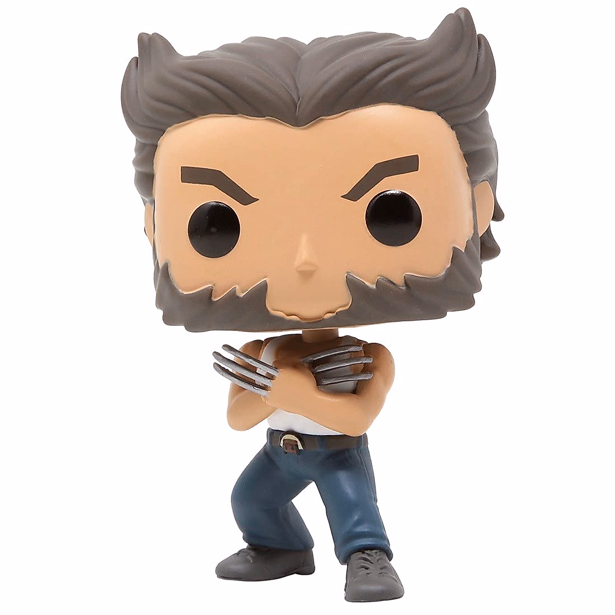 POP Marvel: X-Men 20th Anniversary - Wolverine in Tanktop Funko Pop! Vinyl Figure (Bundled with Compatible Pop Box Protector Case) Multicolor 3.75 inches