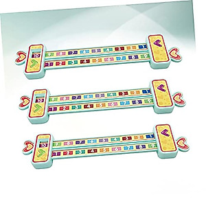 Ciieeo 3PCS Wooden Toys Wooden Puzzles Puzzles Puzzles Numbers Matching Toy Montessori Math Toy Early Educational Stationery Cartoon Teaching aids Material Ruler