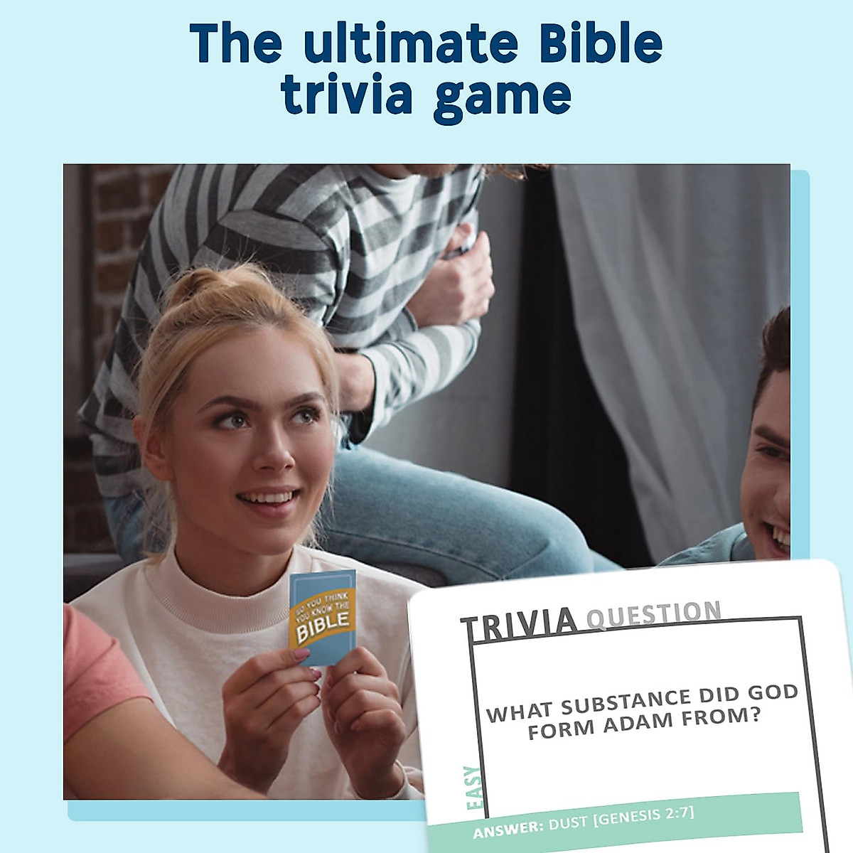 So You Think You Know The Bible - A Fun Bible Trivia Game for Families, Fellowships and Bible Study - A Great Christian Gift