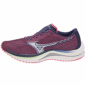 Mizuno Women's Wave Rebellion Running Shoe, Diva Pink-Indigo White, 8