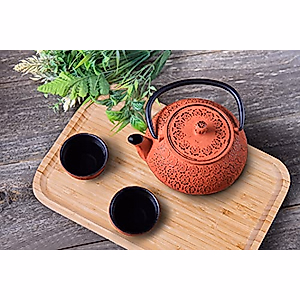 2-Pack 12 X 8 Inches Bamboo Trays ,Serving Tray Bamboo Breakfast Dinner Food Trays Coffee Tea Serving Tray Fruit platters for Home Hotel Restaurant