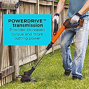 BLACK+DECKER 20V MAX String Trimmer, 2-Speed, 12-Inch, Cordless (LST522)