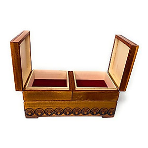 Traditional Handmade Polish Wooden Sewing Keepsake Box