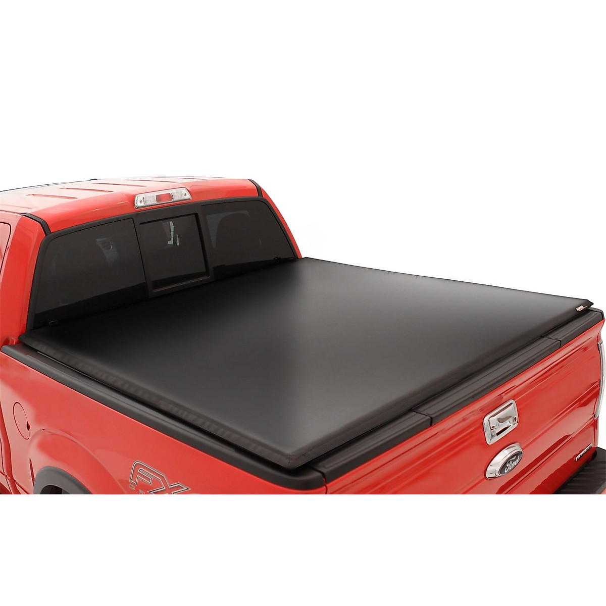 Lund Genesis Tri-Fold Soft Folding Truck Bed Tonneau Cover | 95073 | Fits 2009 - 2014 Ford F-150 6' 7" Bed (78.8")