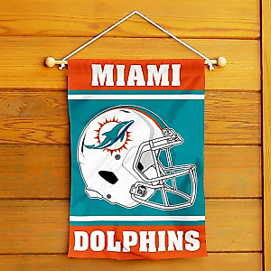 Miami Dolphins Helmet Double Sided Garden Banner Flag