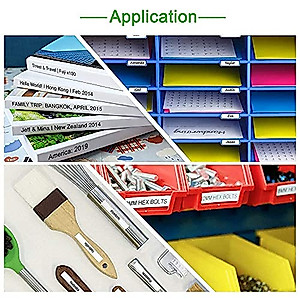 Replacement for Brother Ptouch 12mm TZe Label Tape Multicolor Bundle with Compatible 24mm Label Tapes TZe-251, Black on White/Orange/Red/Blue/Yellow/Green (Total 9-Pack)