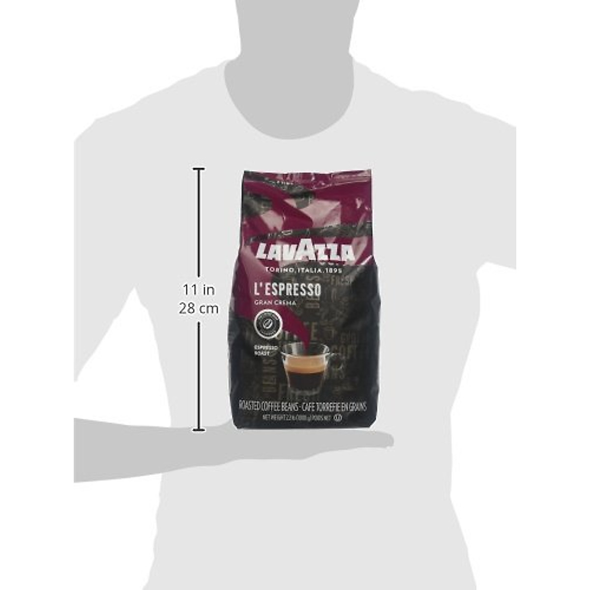 Lavazza Espresso Barista Gran Crema Whole Bean Coffee Blend, Medium Espresso Roast, Oz Bag (Packaging May Vary) - 2.2 LB, 35.2 Ounce