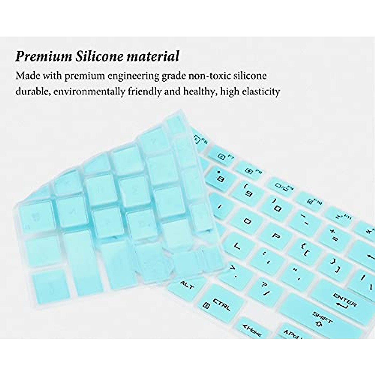 Keyboard Cover for 15.6" ASUS TUF Dash F15 FX516 FX516PM FX516PR TUF516PE/15.6" 14" ASUS ROG Zephyrus G15 GA503 G14 GA402,16" ASUS Zephyrus M16 GU603/13.4" ASUS ROG Flow X13 GV301QH Skin-Mint