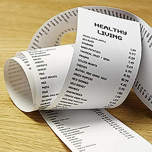 RyhamPaper 50 Rolls Thermal Receipt Paper, Thermal Paper 2 1/4" x 50' Pos Receipt Paper, Cash Register Rolls