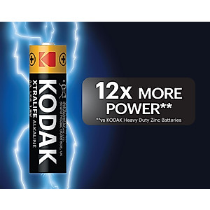KODAK AA Batteries - Alkaline Batteries, 1.5V Mignon LR06 MN1500 AM3 Battery Pack (60 Count) (Qty 60.)