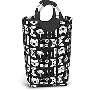 Game Weapon Funny Gamer Laundry Basket Laundry Hamper Large Capacity Portable Dirty Clothes Storage Bags Household Toy Organizer
