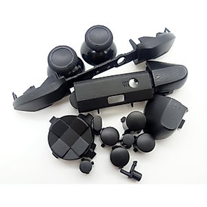 Full Set Bumper Buttons LB RB LT RT Trigger Buttons Replacement Compatible with Xbox Series X/Xbox Series S Controller (Black,1pc)