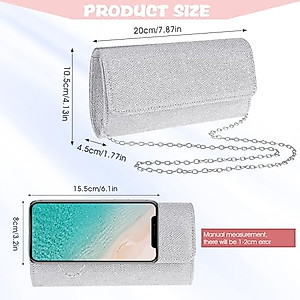 Women&#039;s Evening Bag Clutch Purses Sparkling Party Handbag Bling Wedding Bag with Chain for Ladies for Prom Cocktail Party Wedding Engagement