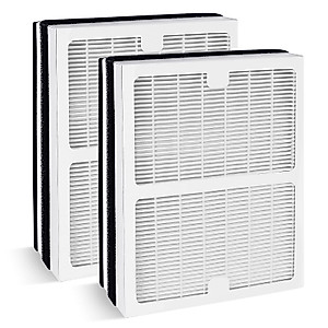 KEEPOW IAF-H-100A Replacement Filter Compatible with Idylis IAP-10-100, IAP-10-150, IAPC-40-140, AC-2119, IAF-H-100A, 0302648, 412564, 0412564 (2 HEPA Filter + 2 Carbon Filters)