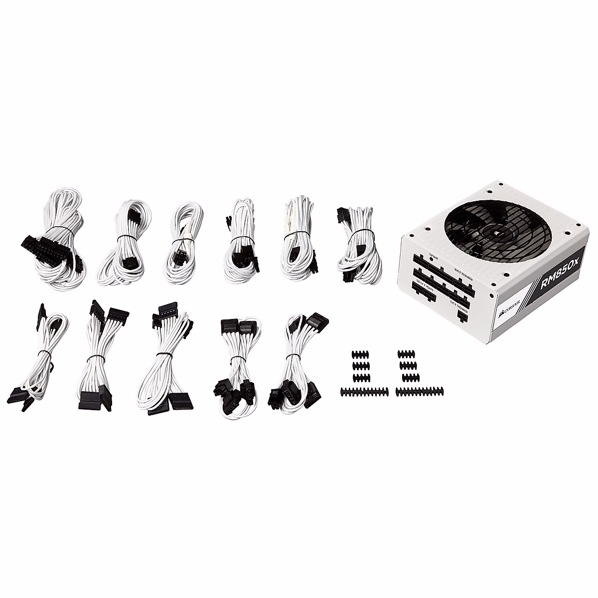 CORSAIR RMX White Series, RM850x, 850 Watt, 80+ Gold Certified, Fully Modular Power Supply - White