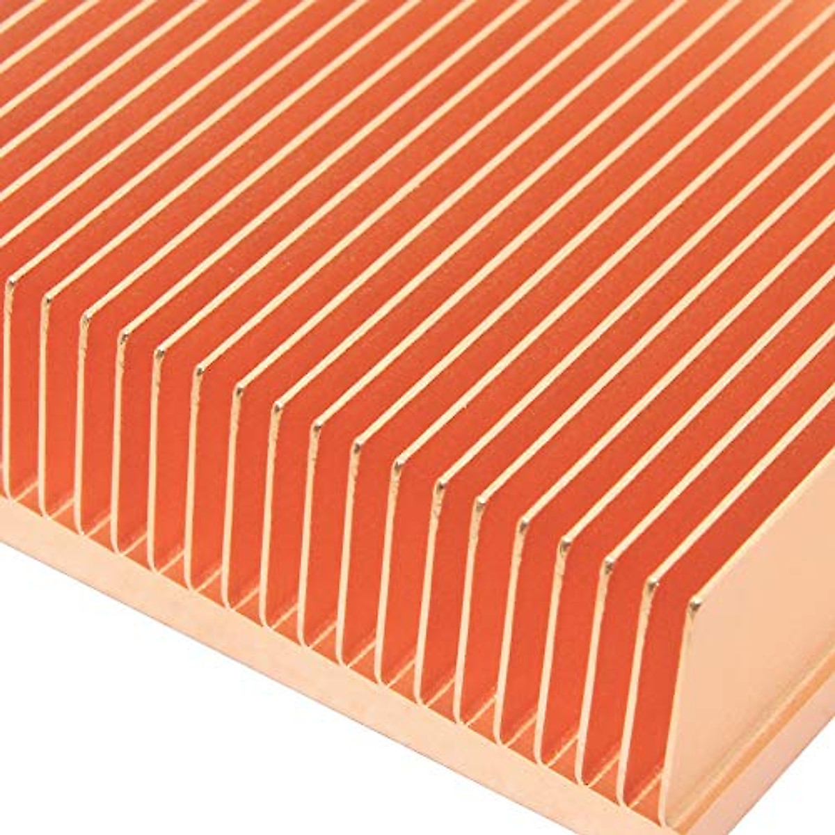 Pure Copper Skiving Fin Heatsink 50mm x 50mm x 15mm/ 1.96 x 1.96 x 0.59 inches for Electronic Chip Led Cooling