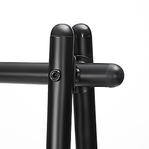 SONGMICS Clothes Rack, Clothing Rack, Garment Rack with Steel Frame, with Hanging Rail and Shelf, 13.2 x 36.4 x 60.2 Inches, for Bedroom, Dressing Room, Laundry Room, Ink Black UHSR23BKV1