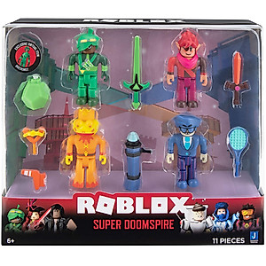 Roblox Action Collection - Super Doomspire Four Figure Pack [Includes Exclusive Virtual Item]