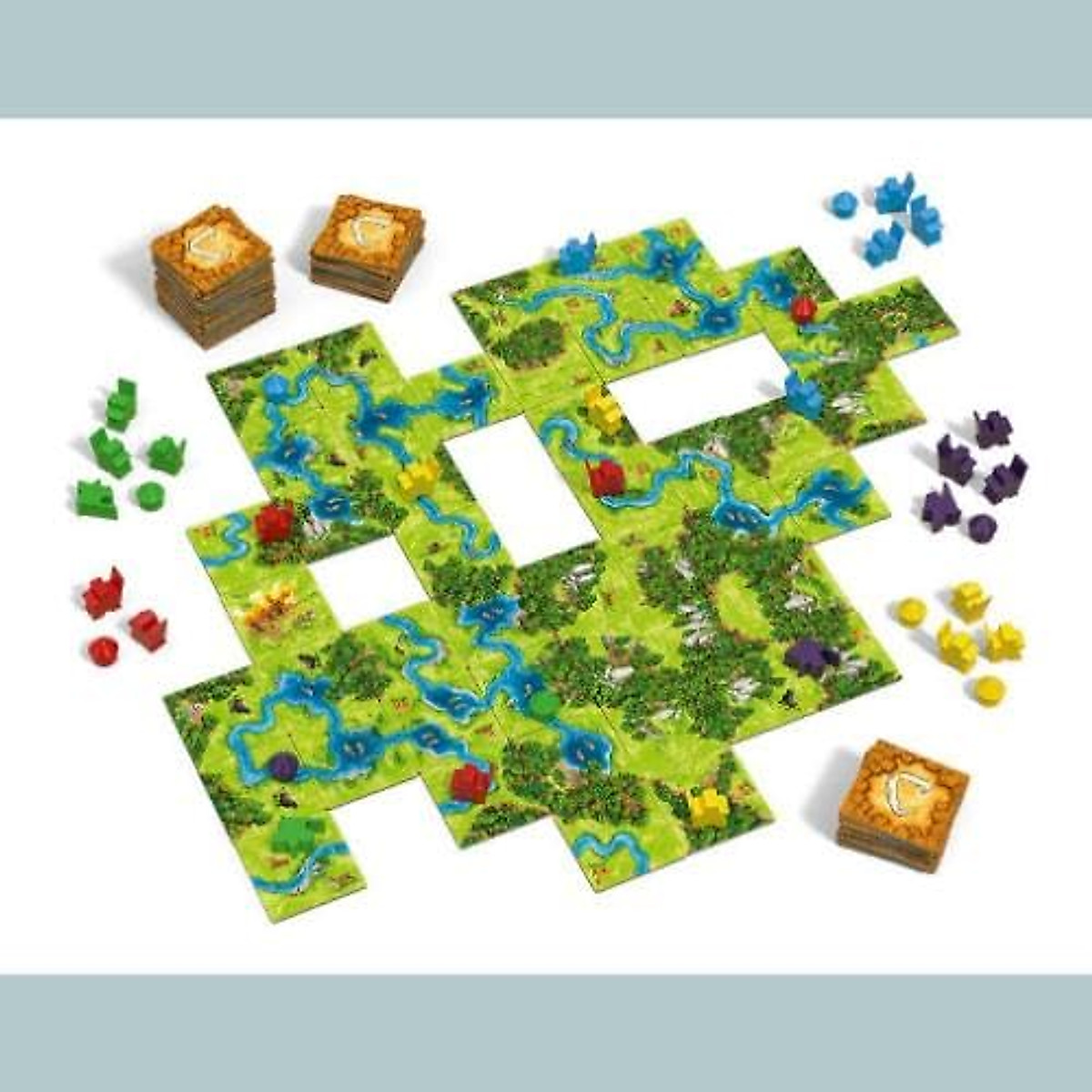 Hans im Glück, Carcassonne Hunter and Collector, Family Game, Board Game, 2-5 Players, from 8+ Years, 40+ Minutes, German