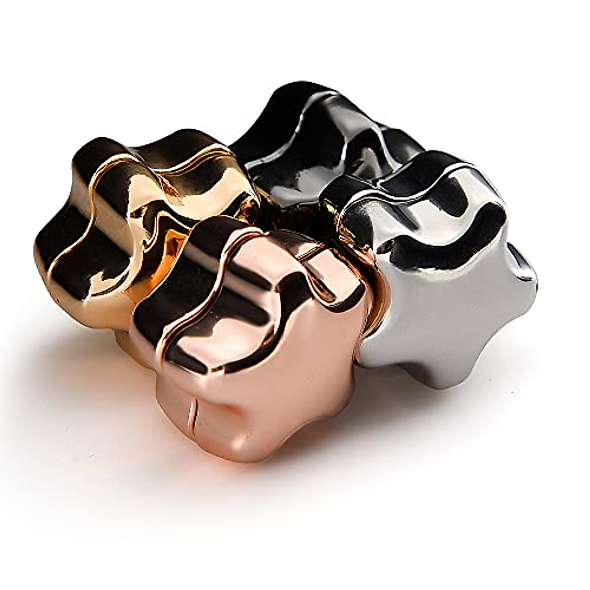 Hijab Magnetic Pins | Strongest Commercial Strength Hijab Pins for Women | Multi-Use Scarf and Hijab Magnets | Pin-less Fabric Magnets | [Pack of 4] (Star Magnets)