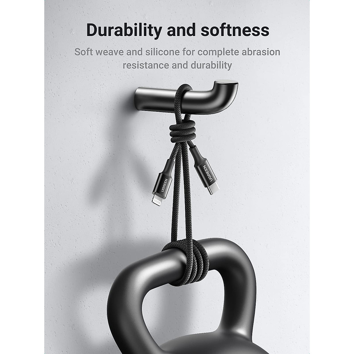 UGREEN USB C to Lightning Cable- 3FT MFi Certified PD Fast Charging Phone Charger Cord Compatible with iPhone 14/14 Pro/14 Pro Max, iPhone 13/12/11/X/XR/XS/8 Series, MacBook, iPad, AirPods Pro