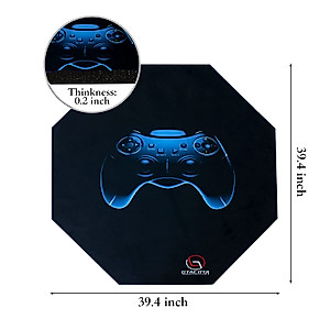 GTACOTA Office Chair Mat Gaming Chair Mat for Hardwood Floor Noise Cancelling Gaming Chair Mat Office Chair Octagon Carpeted Mat