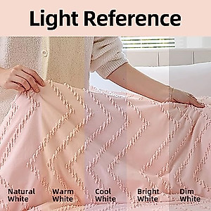 YIRDDEO Pink Comforter Full Size 3Pcs, Boho Comforter Set Full Pink Farmhouse Bedding Sets Queen, Vertical Tufted Comforter, Lightweight Neutral Blush Boho Bed Set (1 Comforter, 2 Pillowcases)