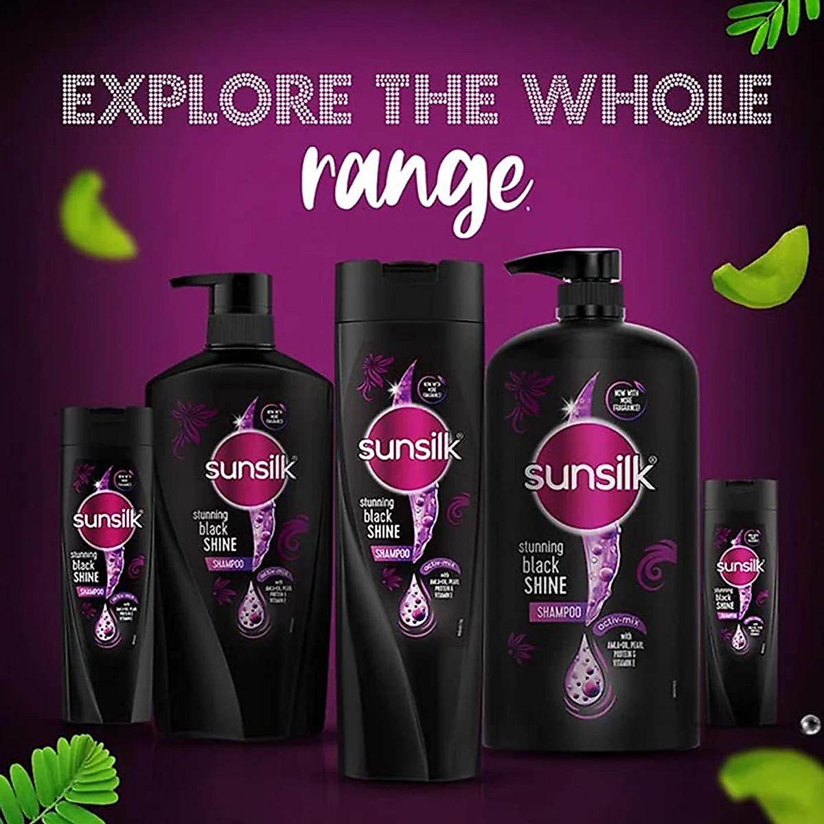 Sunsilk Stunning Black Shine Shampoo, 650ml