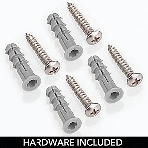 mDesign Modern Decorative Metal 5-Level Wall Mount Towel Rack Holder and Organizer for Storage of Bathroom Towels - Satin