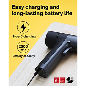 HOTO Cordless Brushless Drill 12V, LED Display Screen, 30 Precision Gears, 2 Working Modes, 2000mAh Battery, 266 In-lbs (30N·m) Torque, 3/8 Inch Keyless Chuck, 1400RPM, 10 x Bits, 8 x Drill Bits