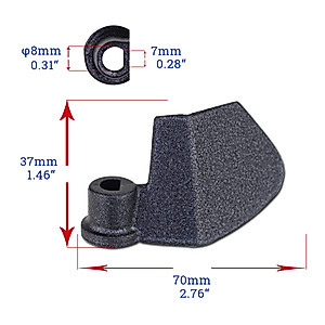 Queenom Breadmaker Paddle Replacement for Breadmaker Machine Bread Bucket Parts Bread Maker Blade Mixing Paddle Food Grade Coating Size 70X37mm