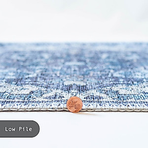 Bellini Rugs Machine Washable Rug with Non Slip Backing, Living Room Rug, Kitchen Area Rug, Pet Friendly Area Rugs, Throw Rugs for Entryway, Home Floor Decor, 4' x 6'