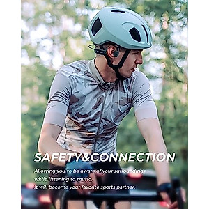 TONEMAC K2 Bone Conduction Headphones - Wireless Open-Ear Bluetooth 5.3 Sports Earbuds with Microphone for Running, Workouts, and Cycling - Sweat Resistant and Comfortable Fit