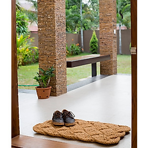 Iron Gate - Natural Jute Rope Woven Doormat 18x30 - Single Pack - 100% All Natural Fibers - Eco-Friendly - Classic Interwoven Rope Design