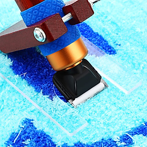 Shearing Guide for Carpet Trimmer to Keep Your Rug Surface Uniform Solid Wood Acrylic Shearing Guide for Rug Tufting Suitable for Carpet Trimmer Only, Excluding Carpet Trimmer (Brown)