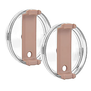 HeyMoly Tumbler Lids 2 Pack Fit for Stanley Tumbler 40 oz, Spill Proof and Splash Resistant Lids for Stanley Tumbler Cup 40 oz and other Tumbler 40 oz, Stanley Tumbler Accessories (2 Pack, Pink Dusk)